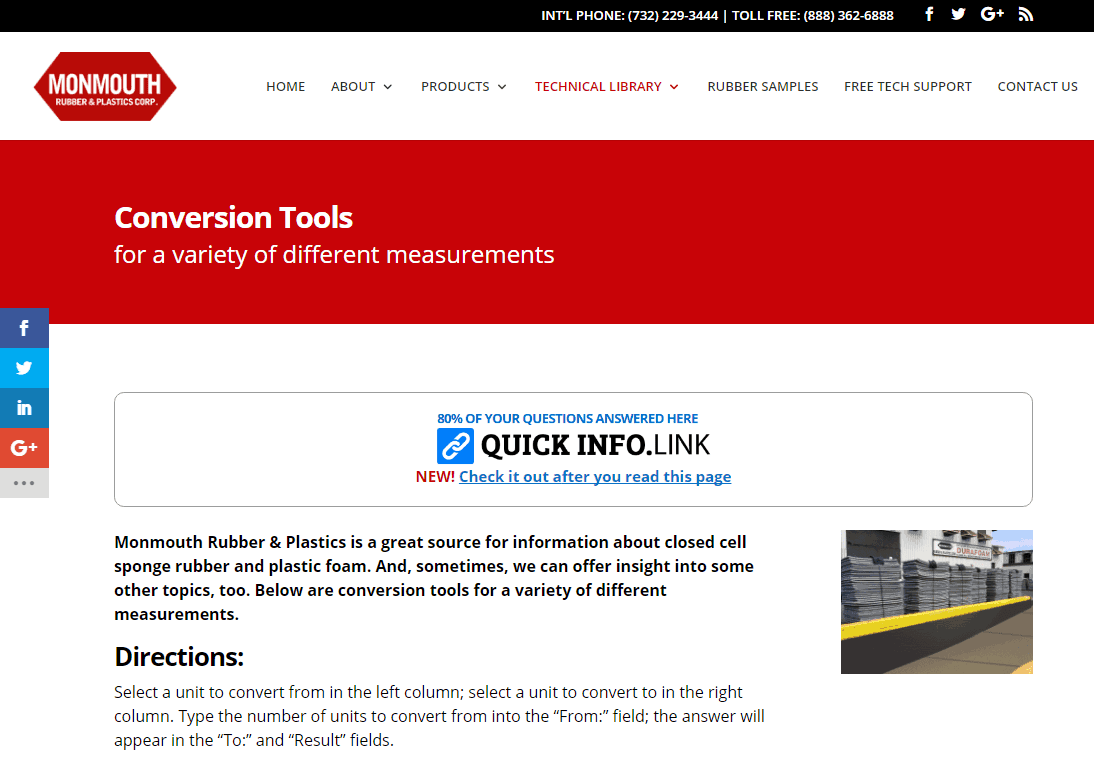 4. Conversion Tools & Calculators for a variety of different measurements