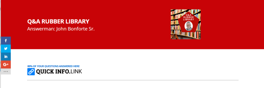 Q&A RUBBER LIBRARY - Monmouth Rubber & Plastics